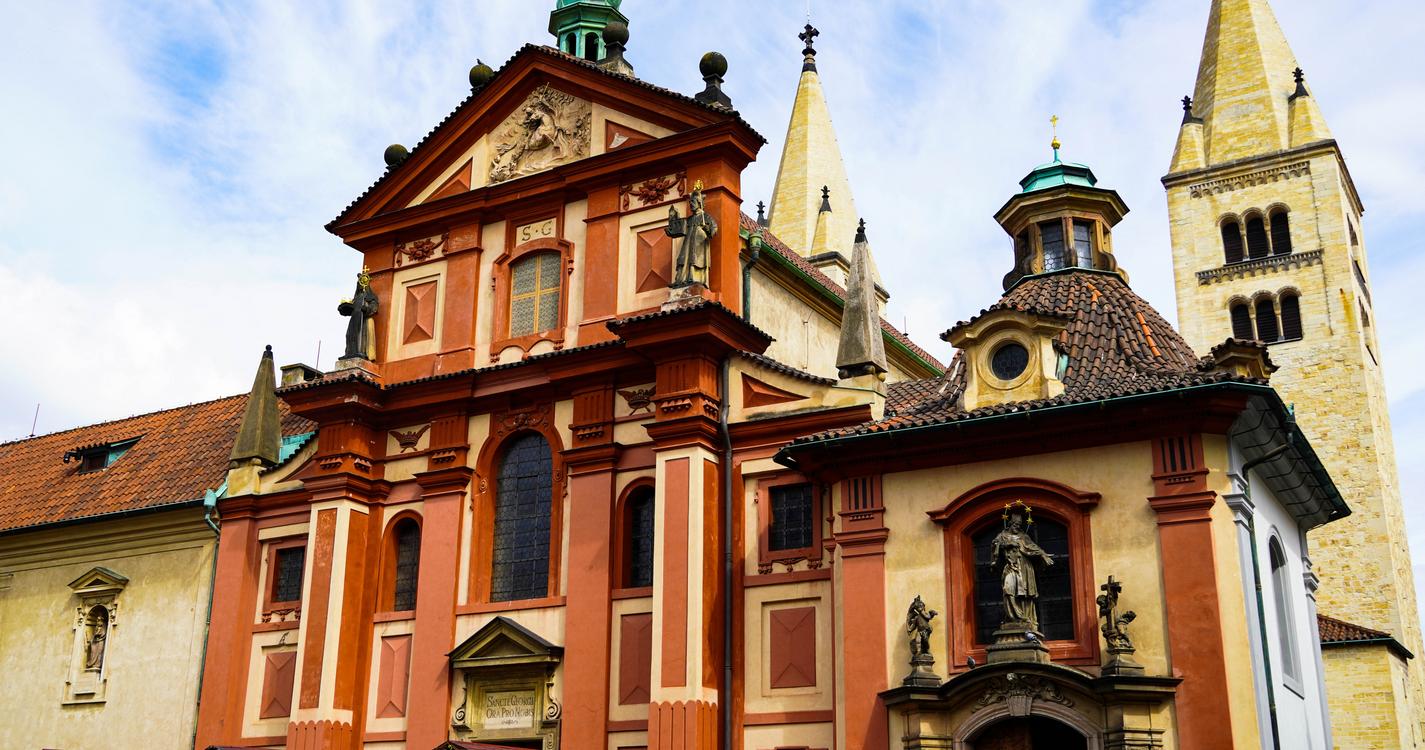 Bones in St. George's Basilica Prague